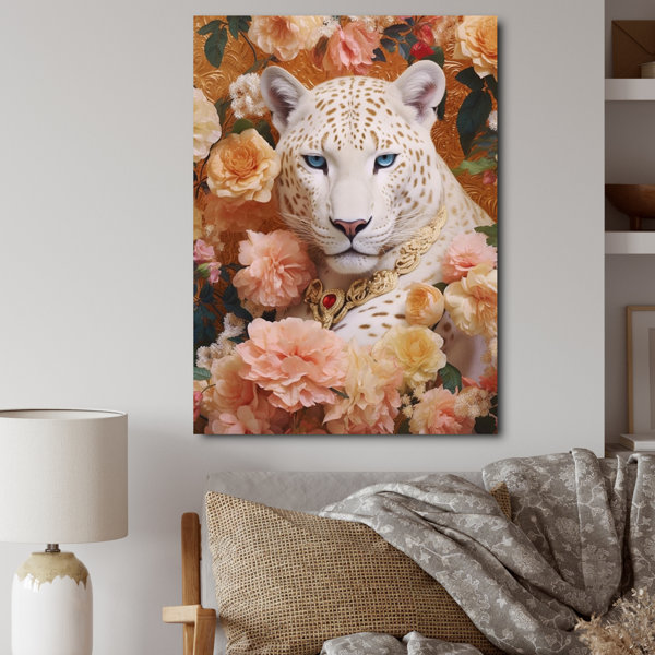 Bungalow Rose " White Tiger Floral Mix I " | Wayfair