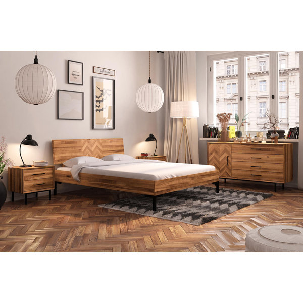 Millwood Pines Hikari Solid Wood Bed | Wayfair