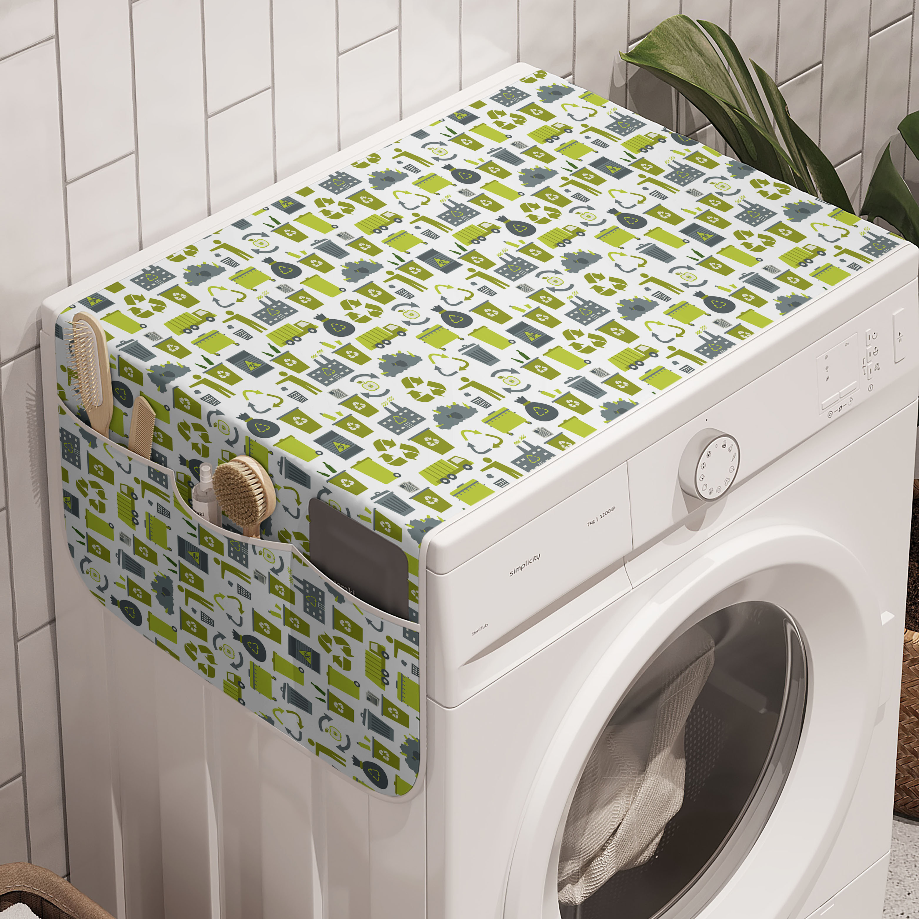 East Urban Home Ecology Washing Machine Organizer Pack of 2 47" x 18.5 ...