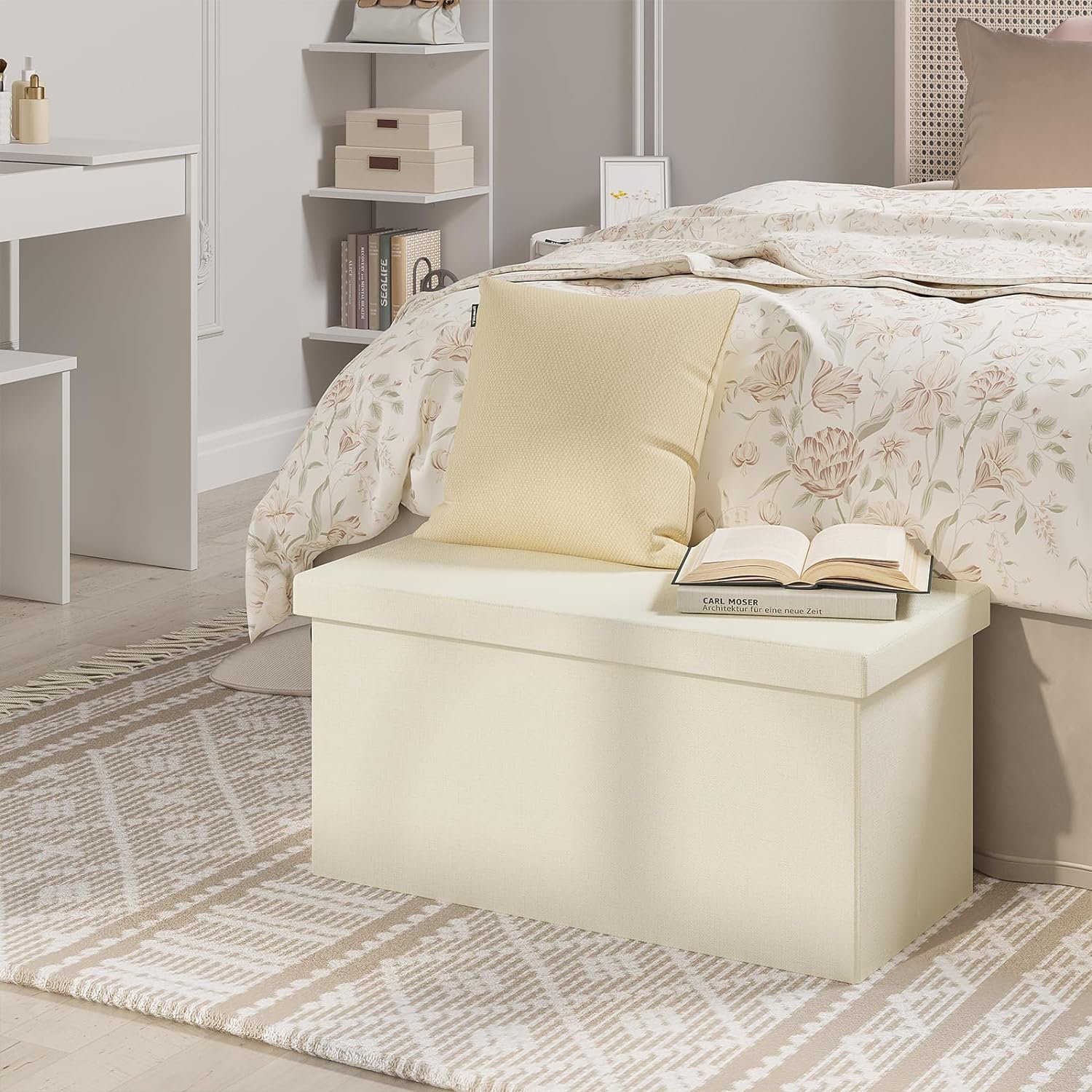 17 Stories Phabian Foam Padding Upholstered Storage Bench | Wayfair.co.uk