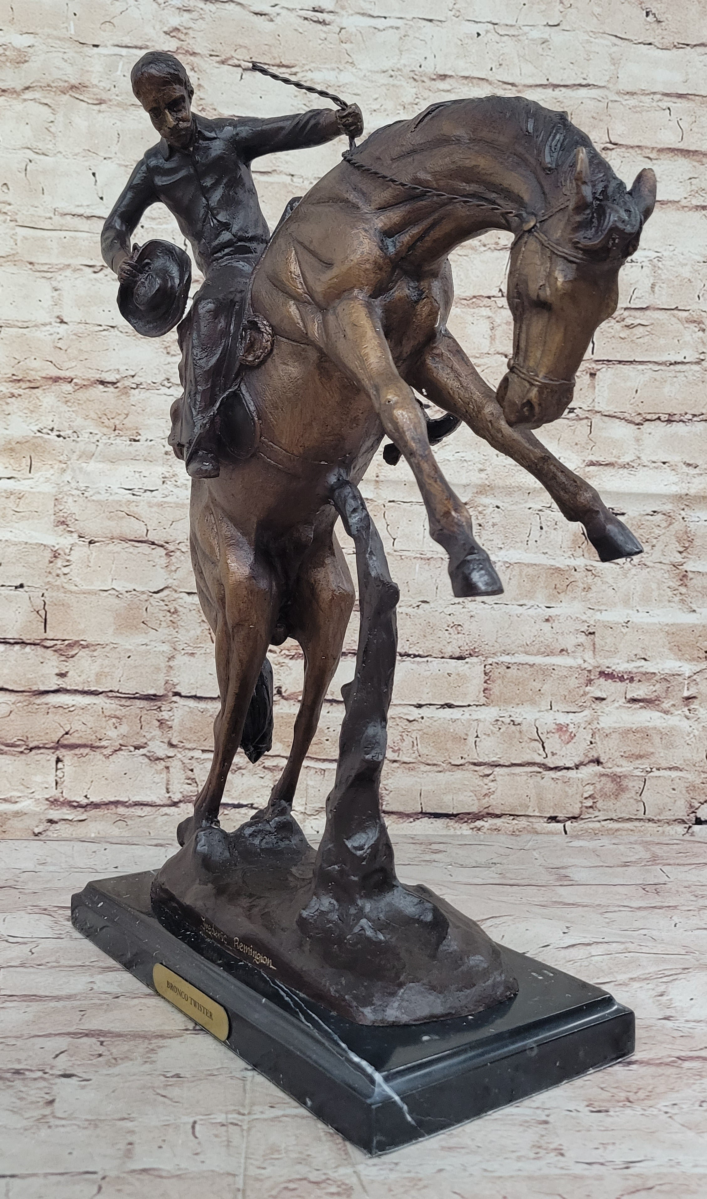 Canora Grey Tawne Bronco Twister By Frederic Remington Western Cowboy ...