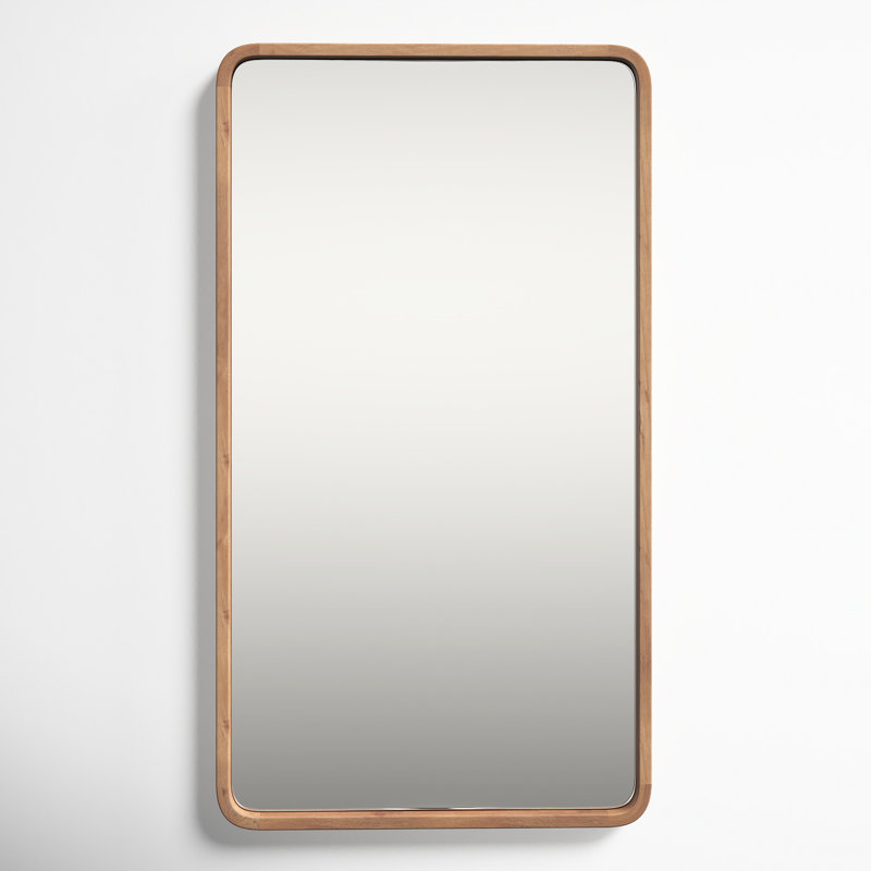 Looking for help: a rectangualr, rounded edge, slim oak bevel mirror
