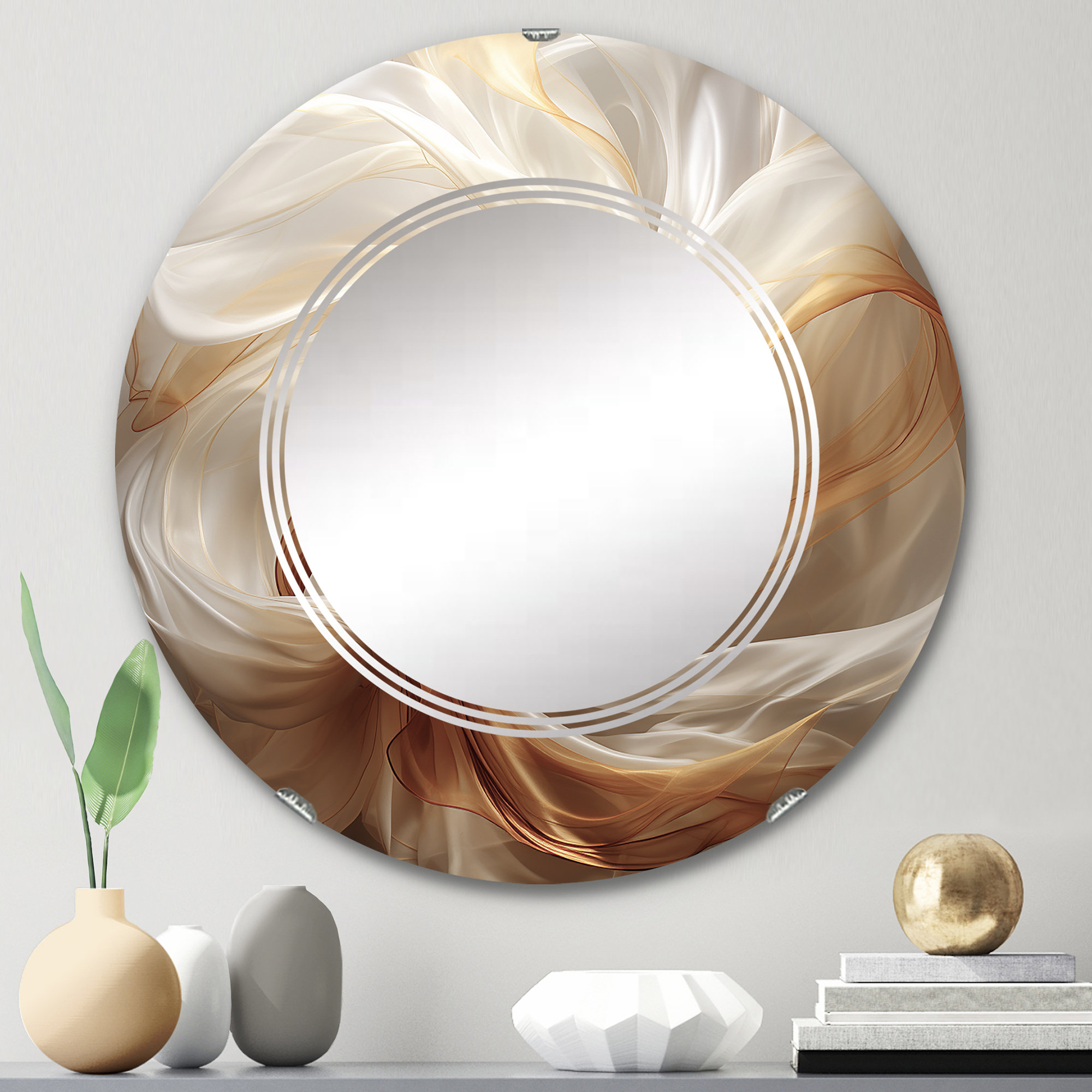East Urban Home Zeeke - Modern Wall Mirror Round - Wayfair Canada