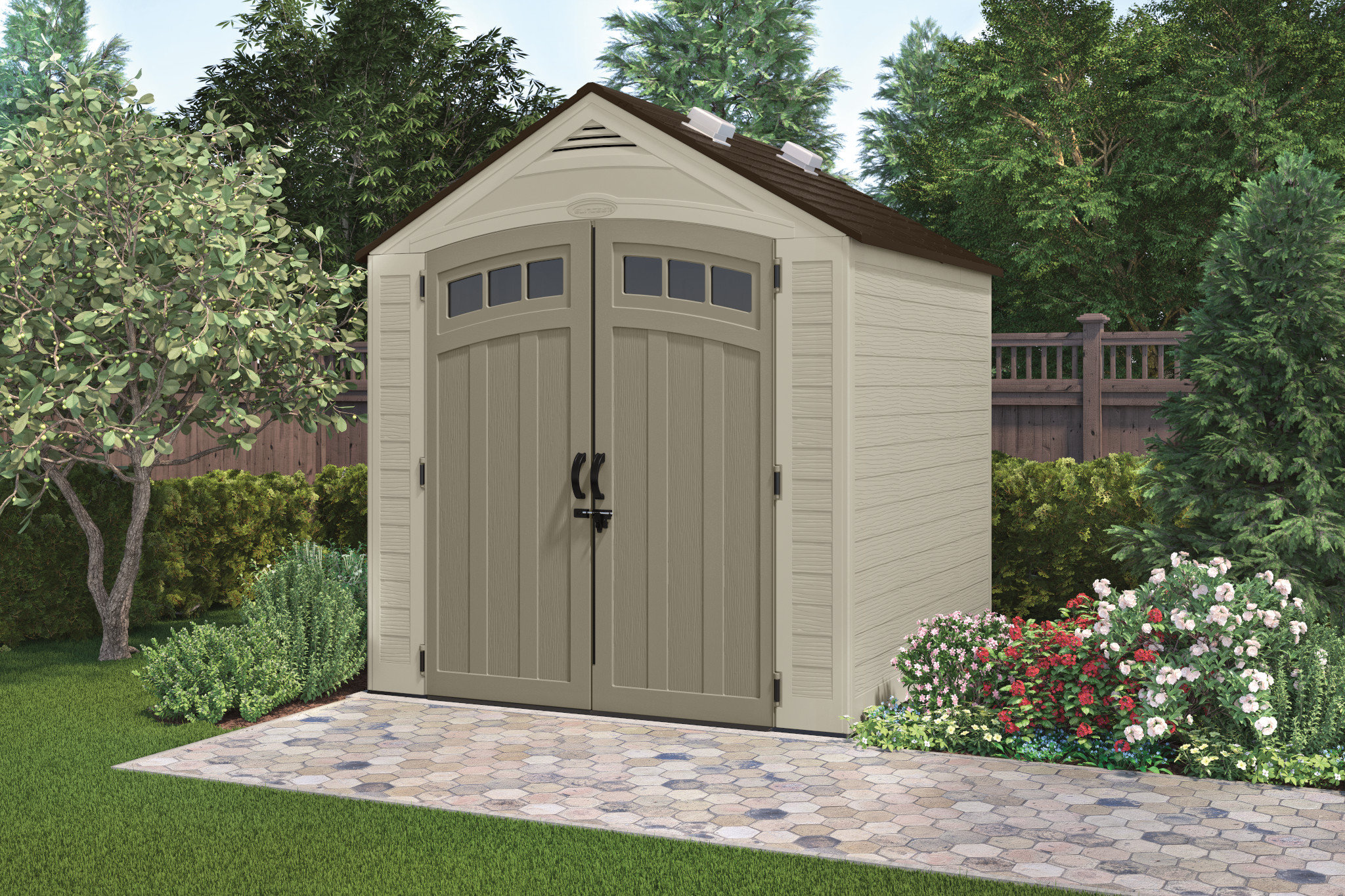 Suncast Vista® 7 Ft. X 7 Ft. Storage Shed & Reviews | Wayfair