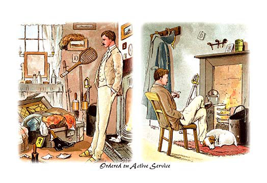 Buyenlarge Ordered on Active Service by Richard Simkin Painting Print ...