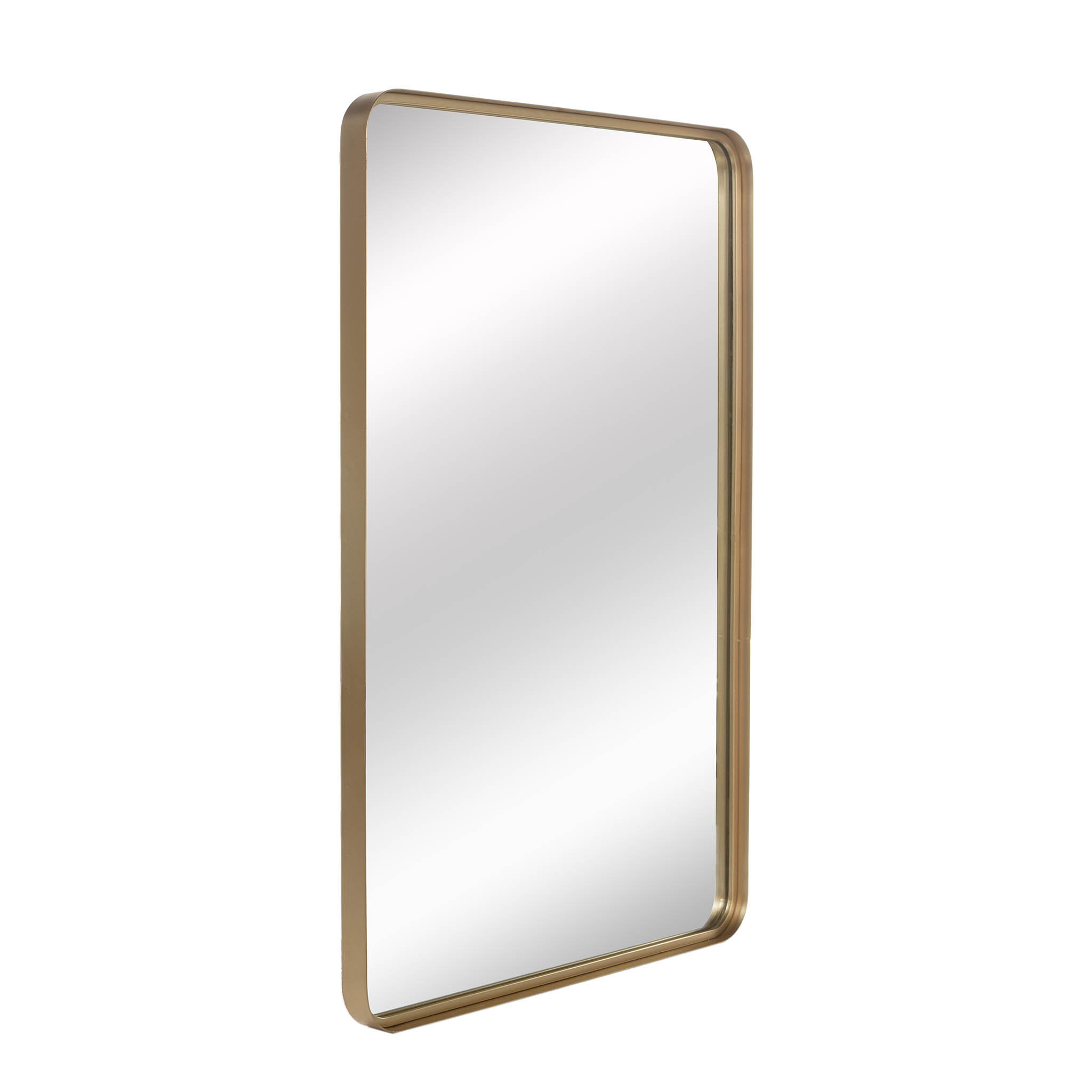 Everly Quinn Metal Beveled Modern Rustic Bathroom Mirror | Wayfair