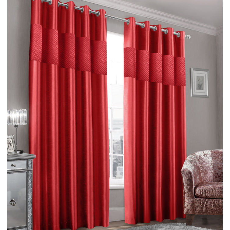Fairmont Park Velvet Panel Patterned Curtain Pair | Wayfair.co.uk