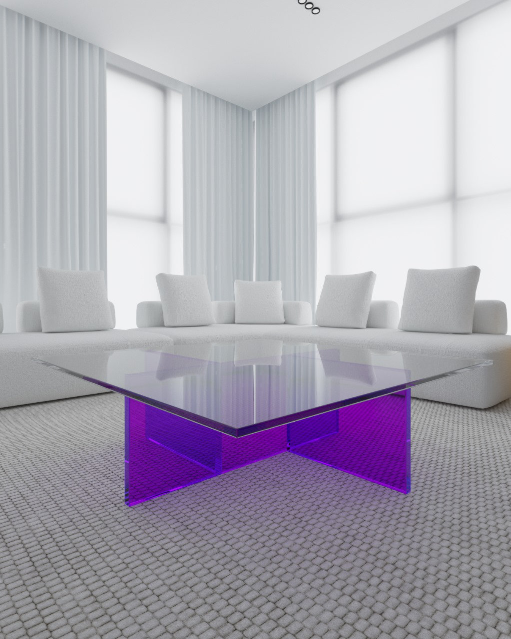 GUSTO DESIGN COLLECTION Sunny Coffee Table Purple - Wayfair Canada