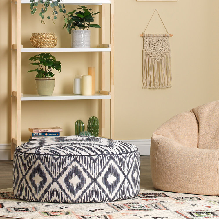 Natur Pur Huntleigh Round Geometric Footstool Ottoman & Reviews ...