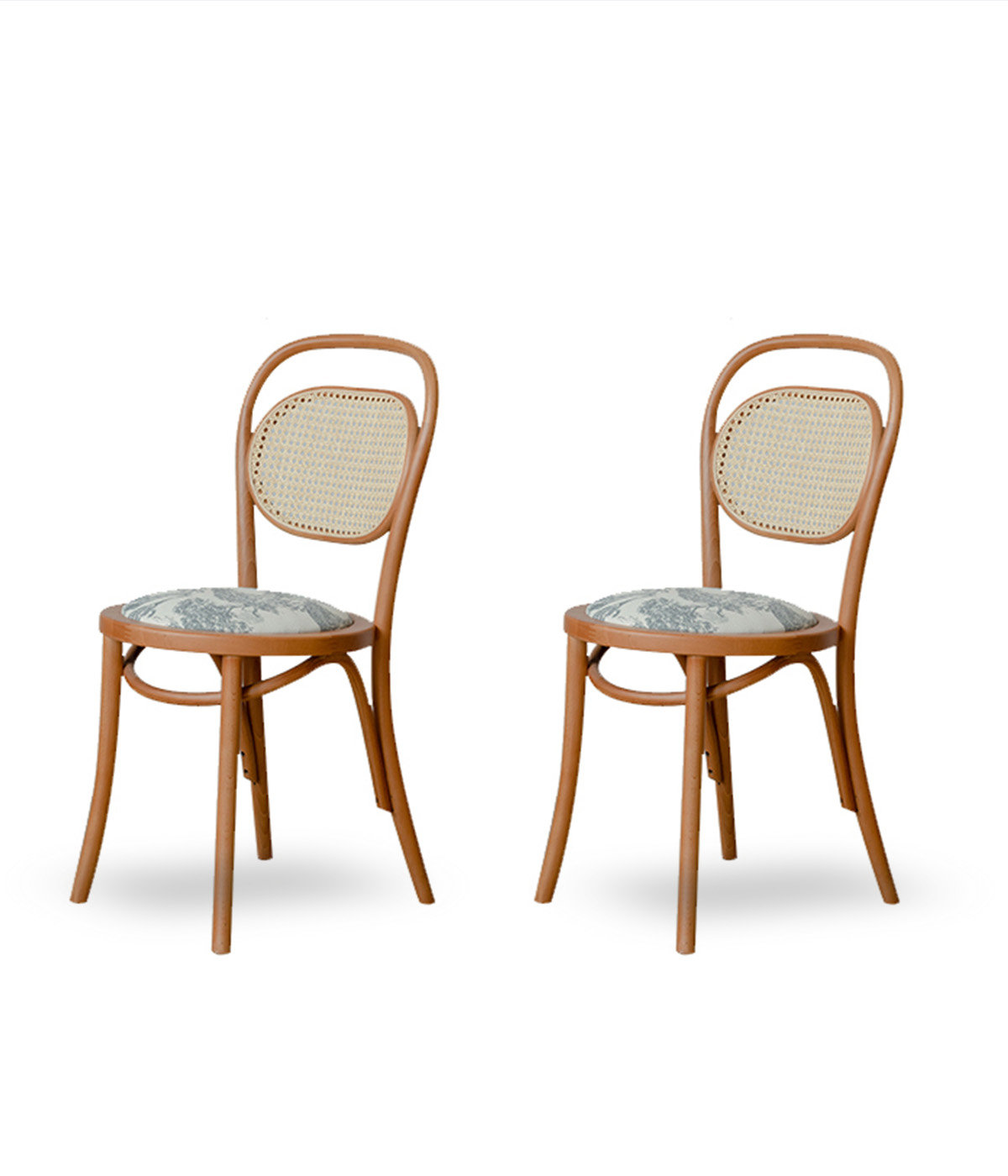 Stella Trek Solid Wood Dining Chair Rattan Back Chair For Home Use ...