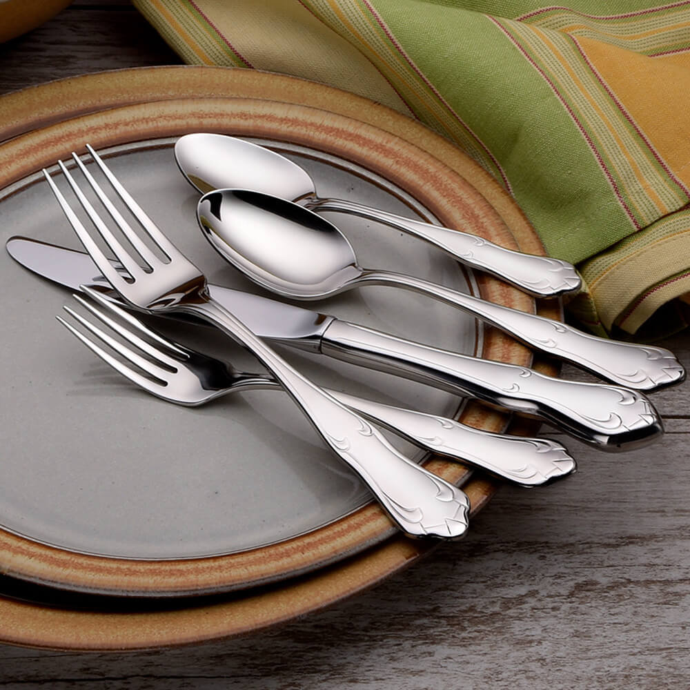 Liberty Tabletop Champlin 60 Piece Flatware Set Service For 12 Made In ...