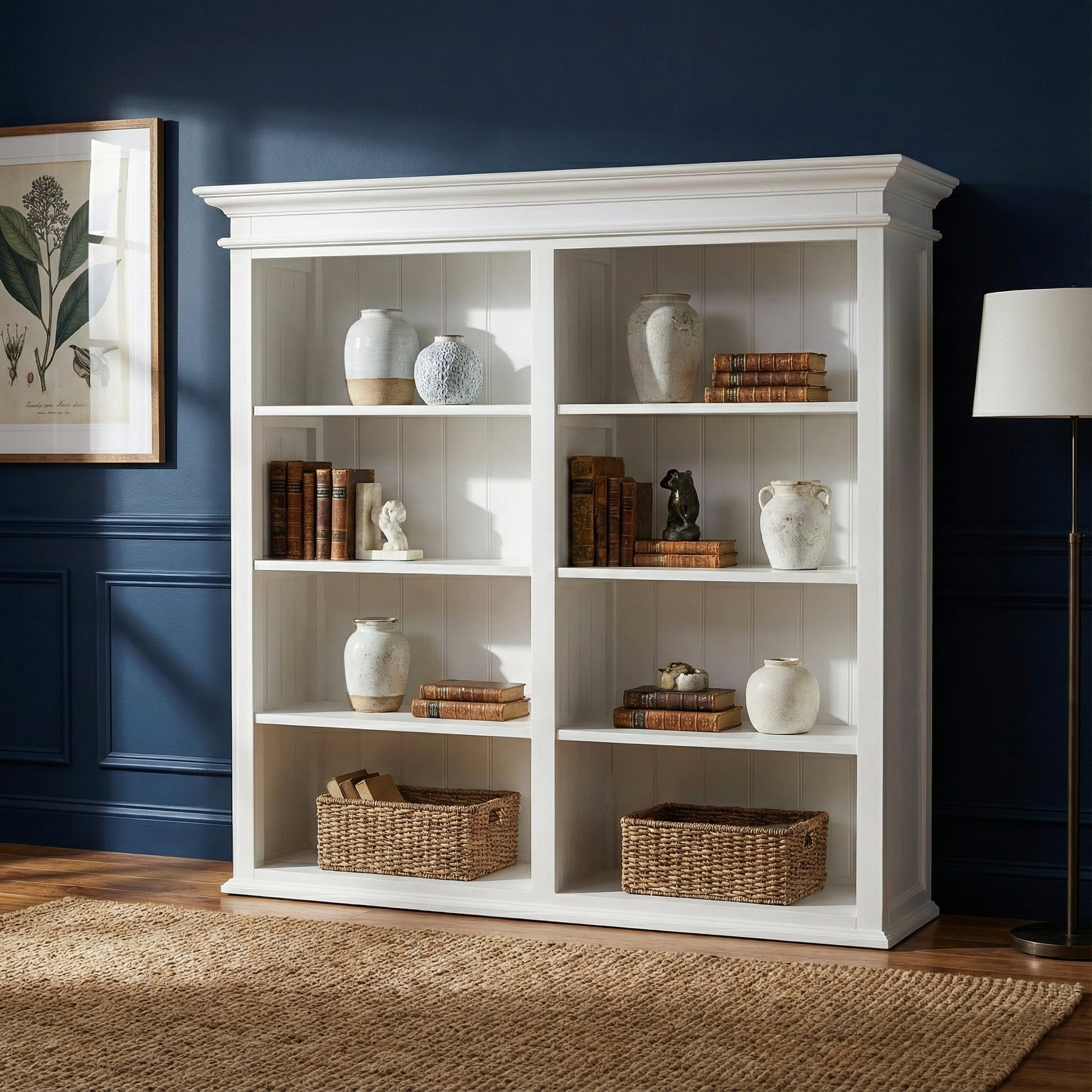 Gracie Oaks Halifax Menomonie Top Part - Hutch Unit With 4 Glass Doors ...