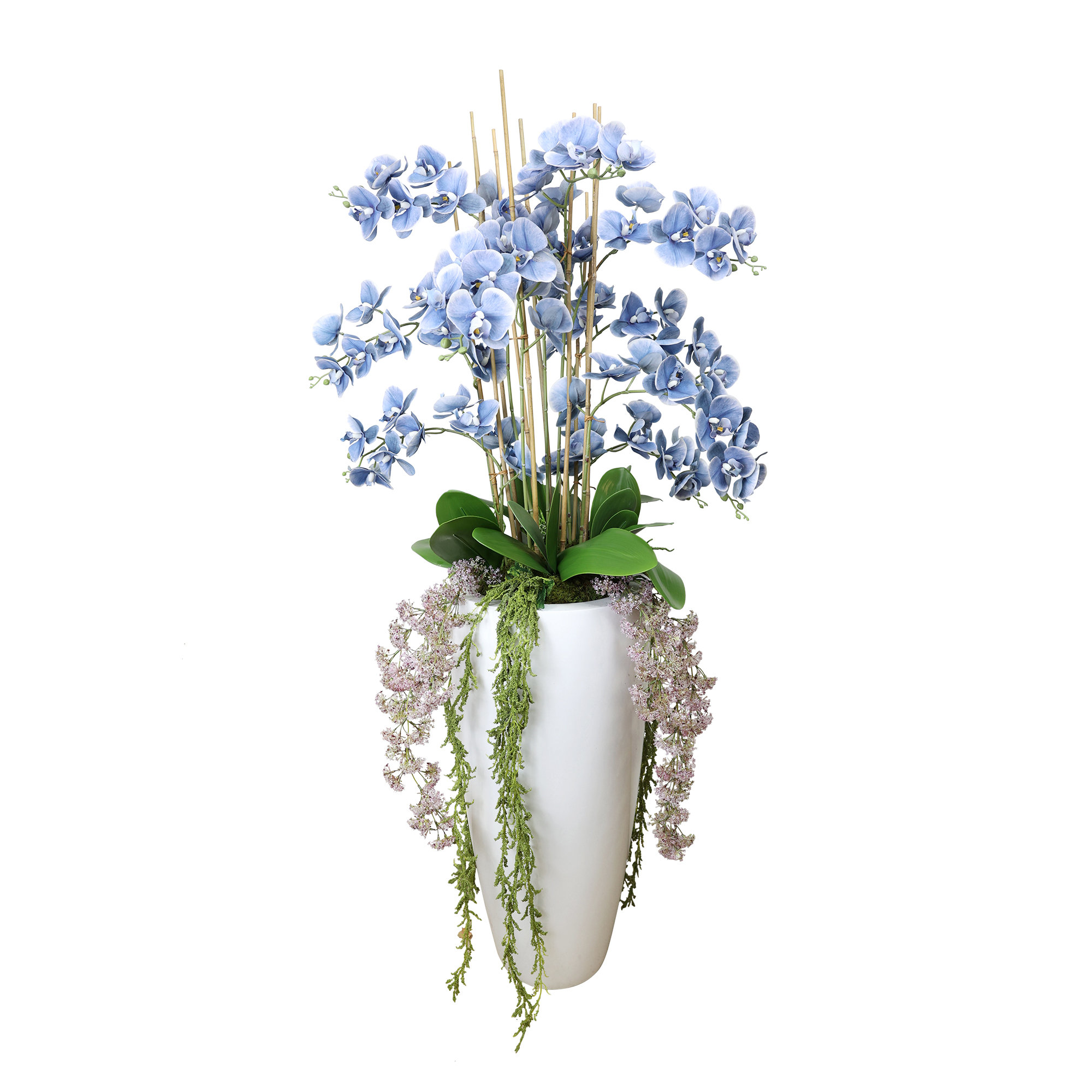 Creative Displays, Inc. 5.25' Orchid Arrangement with Weeping Laurel in ...