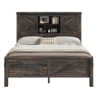Gracie Oaks Oceant Sherell Farmhouse Bed Frame Storage Bookcase ...