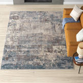 Steelside™ Gosling Machine Woven Performance Navy Rug & Reviews | Wayfair