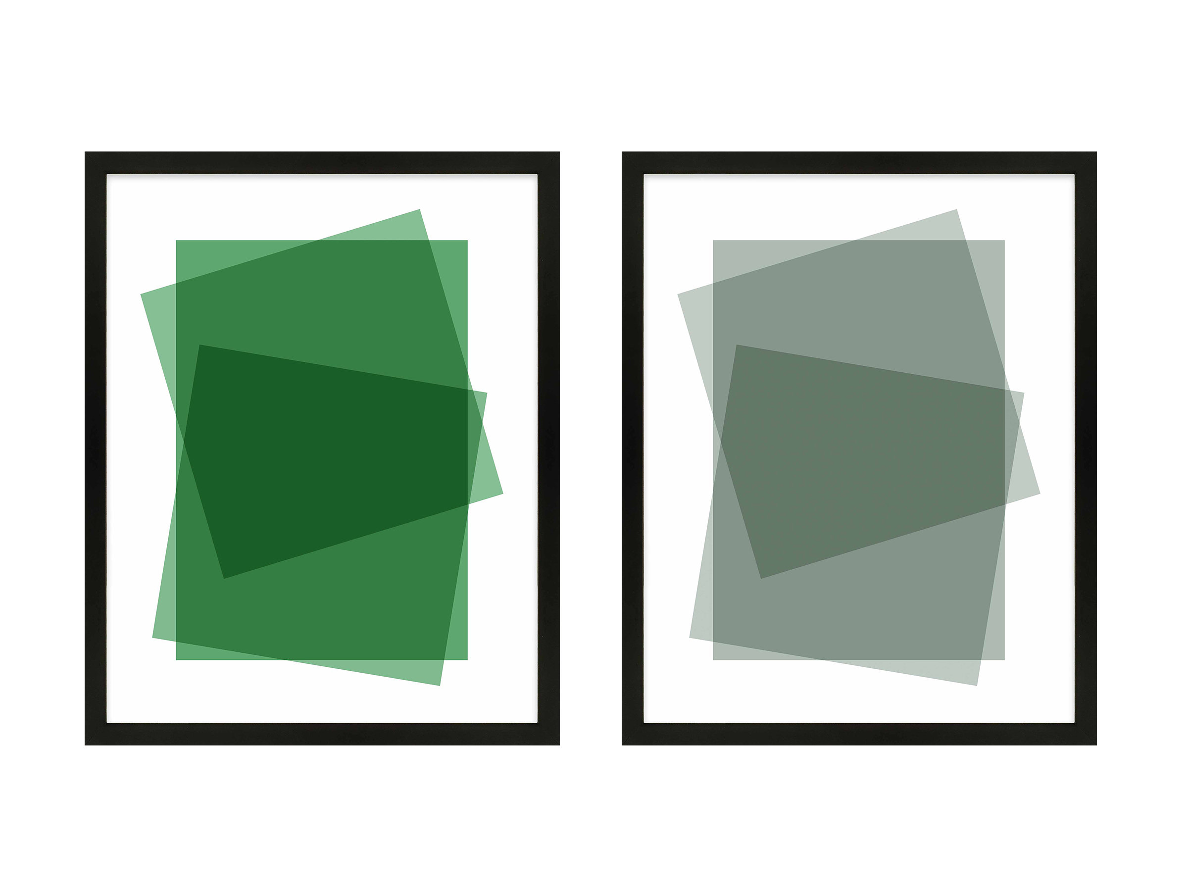 AllModern Green & Sage Kami Framed 2 Pieces by Jacques Pilon Print ...