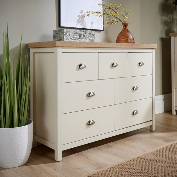 Latitude Run Avon 7 Drawer Chest Storage Unit - Off White | Wayfair.co.uk