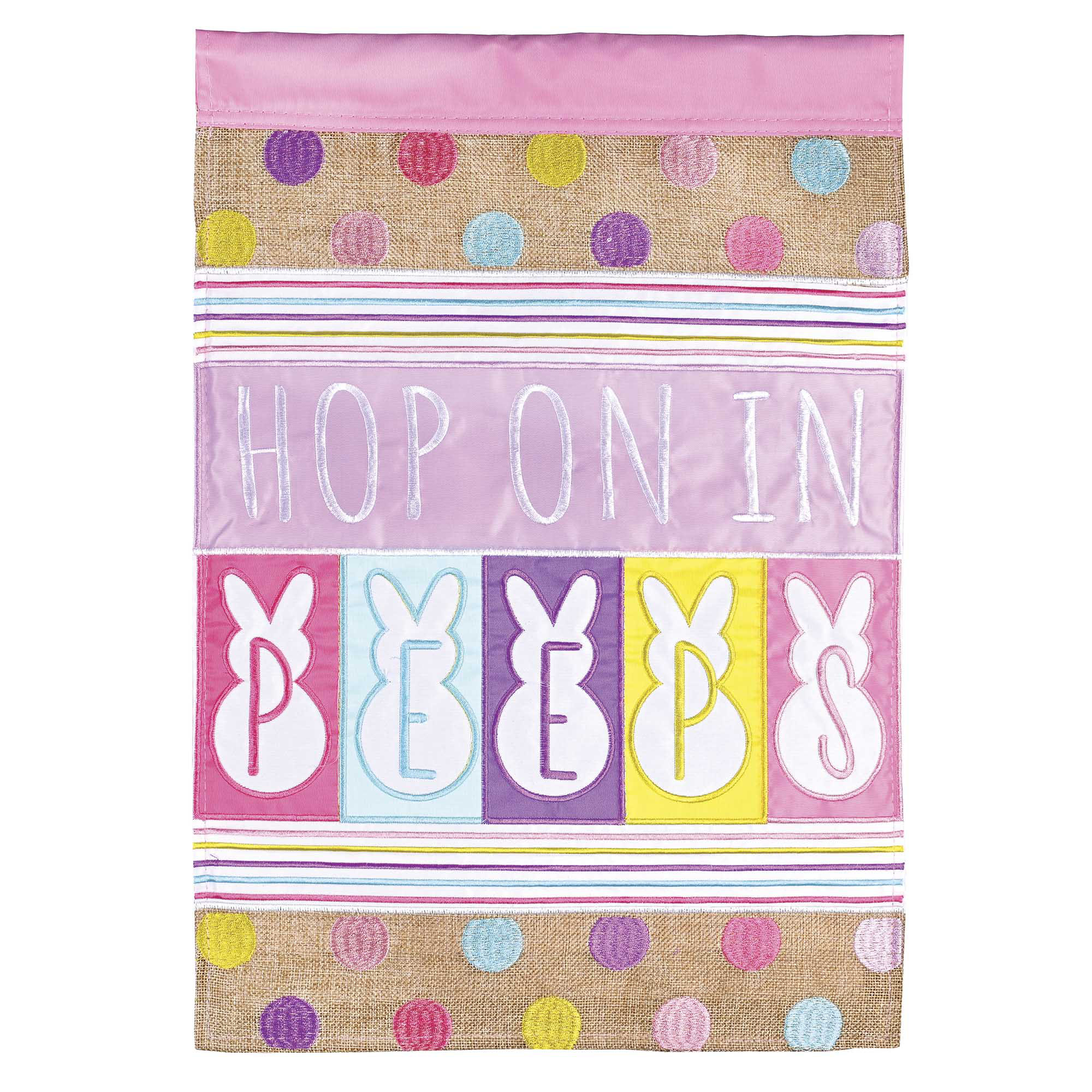 Arlmont & Co. Flag Hop On In Peeps 13x18 | Wayfair