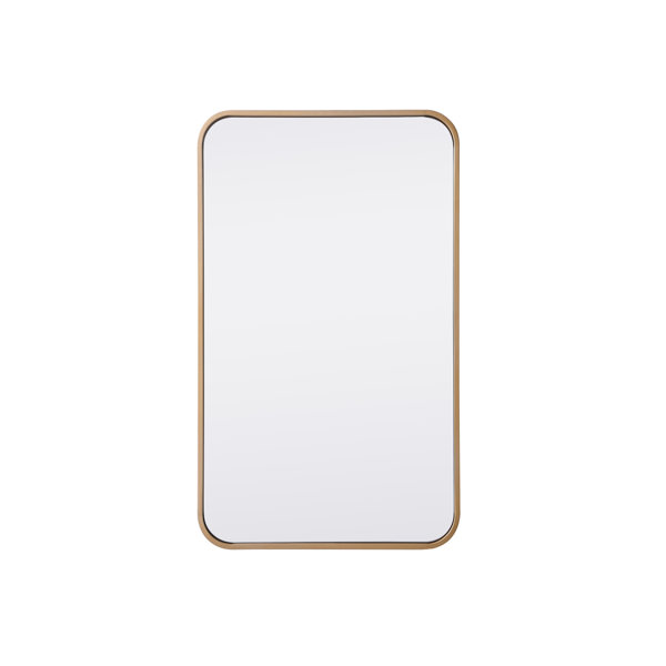 Sabine Metal Rounded Rectangle Wall Mirror & Reviews | Joss & Main