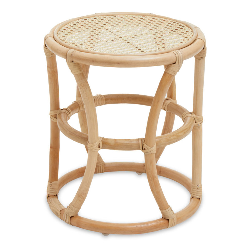 17 Stories Bourbeau Rattan Stool | Wayfair.co.uk