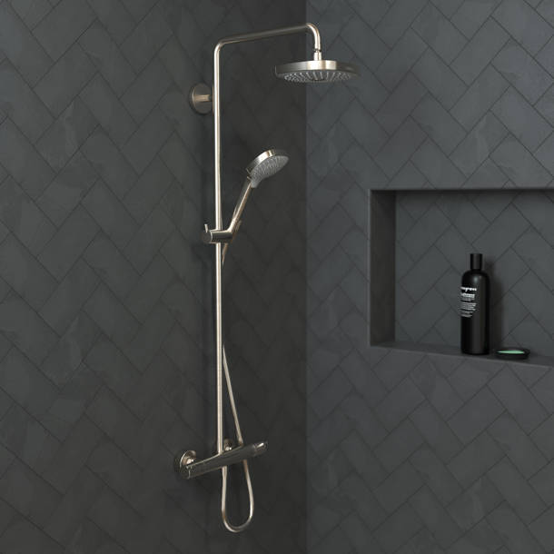 GROHE Euphoria® Thermostatic Complete Shower System with TurboStat ...