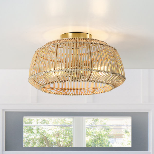 Gold-flush-mount-light-fixture | Wayfair