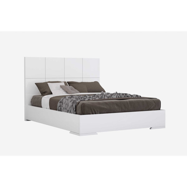 Orren Ellis Fancher Queen Low Profile Sleigh Bed with Mattress | Wayfair