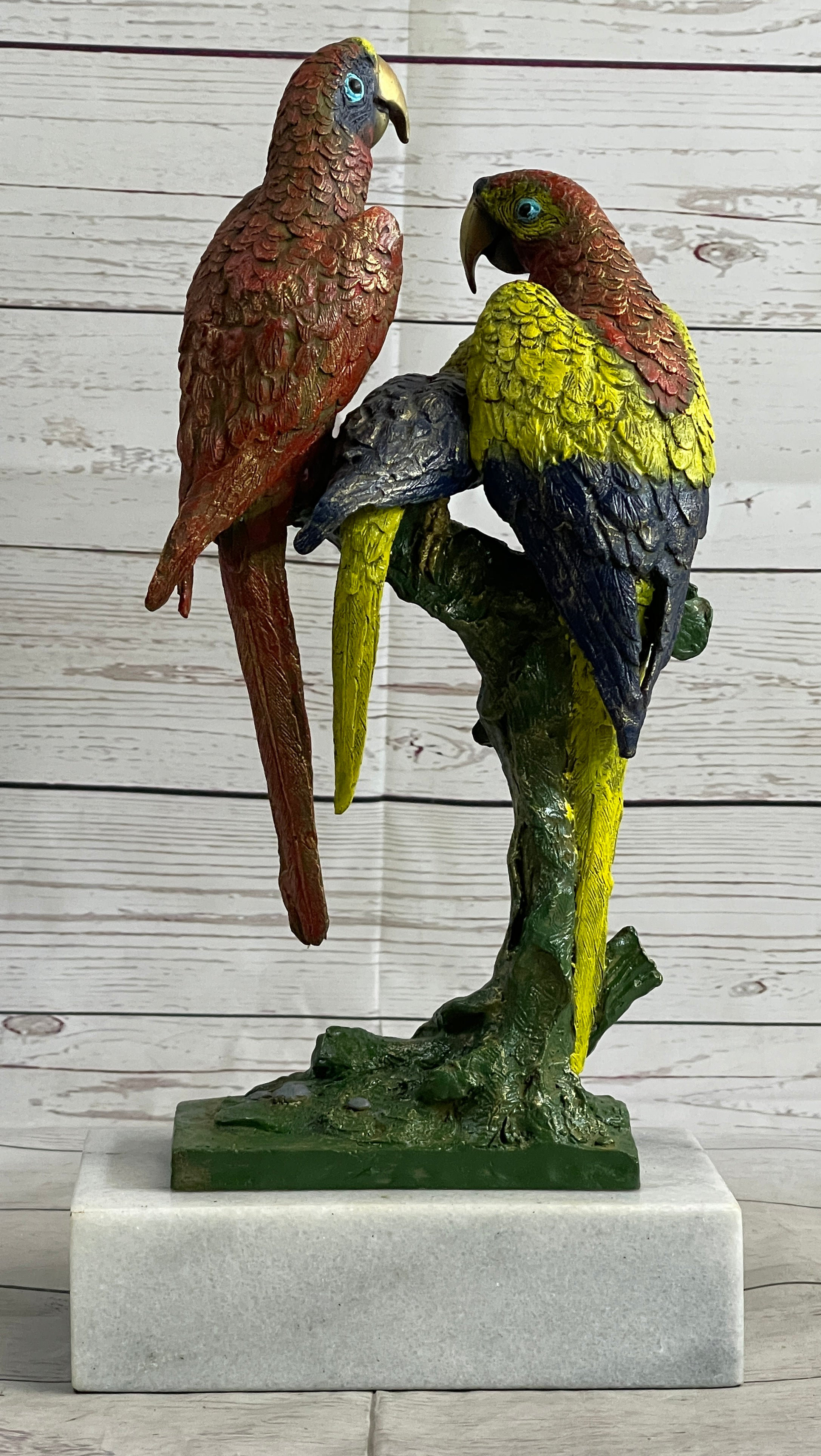 Bayou Breeze Broschard Handcrafted Brazilian Parrot Family Bronze ...