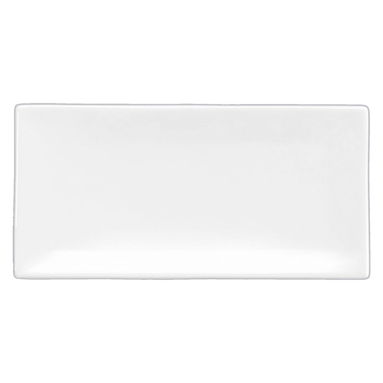 ASA Selection à Table Rectangular Plate, Fine Bone China, Warm White, W ...