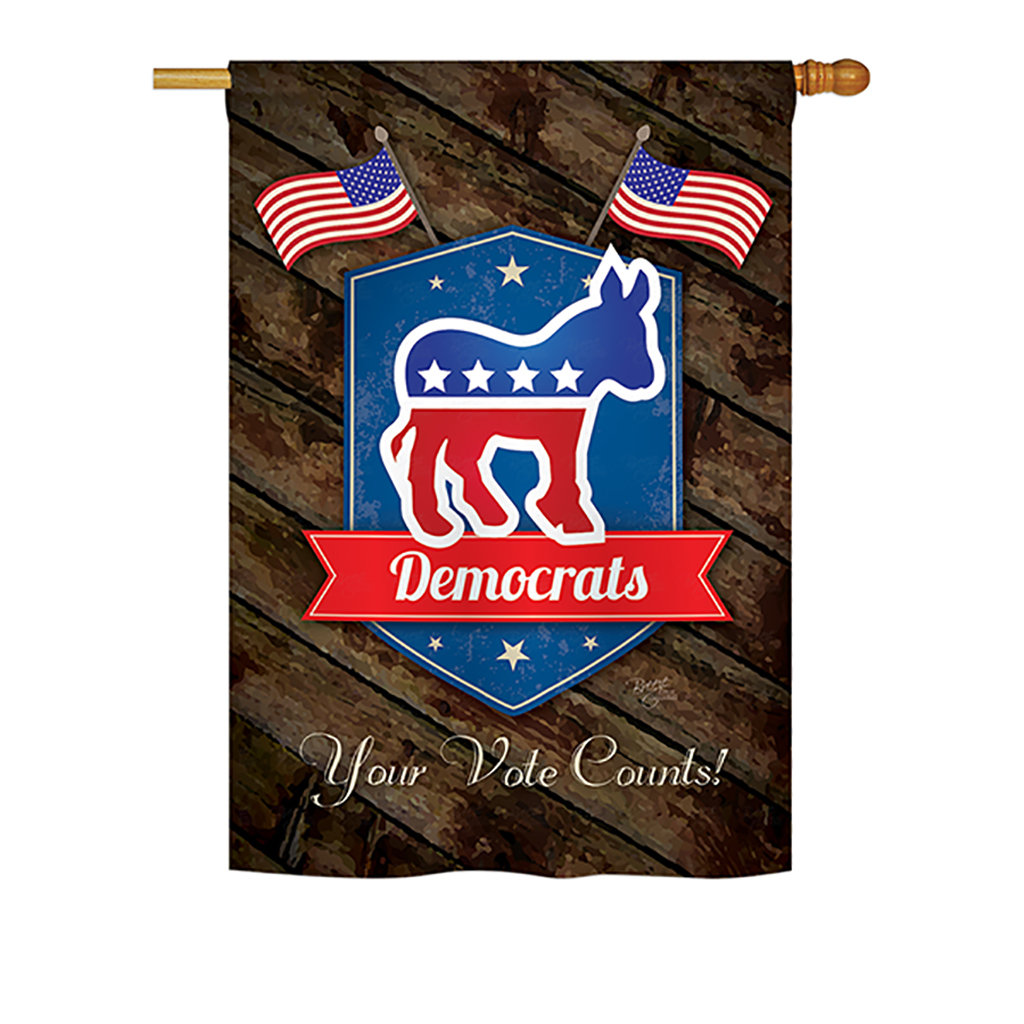 Breeze Decor Democrats 2-Sided Polyester House/Garden Flag | Wayfair