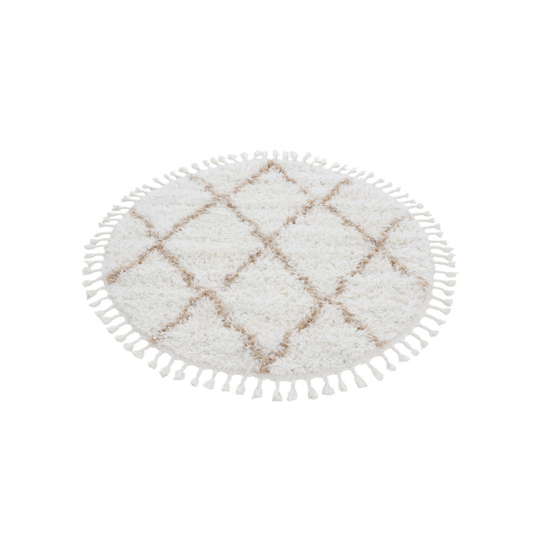 Carpetfine Eddy Shaggy Boho Beige Rug | Wayfair.co.uk