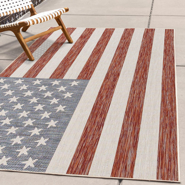 Trinx Outdoor Destiny Area Rug Red Colour & Reviews - Wayfair Canada