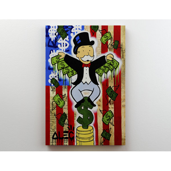 ClassicLiving Monopoly USA Flag - No Frame Print on Canvas | Wayfair.co.uk