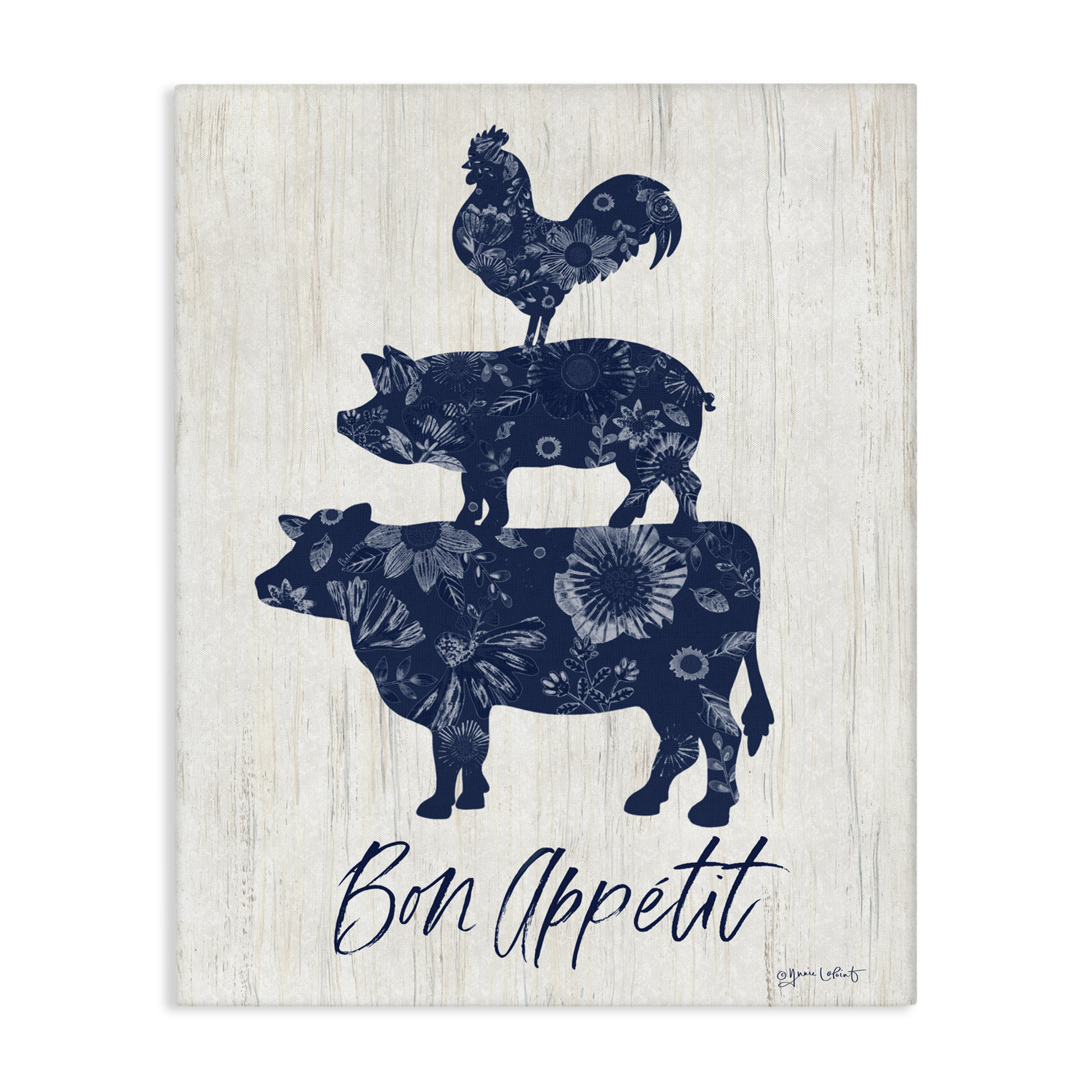 Ophelia & Co. Bon Appetit Farm Animals Canvas, design by Annie LaPoint ...