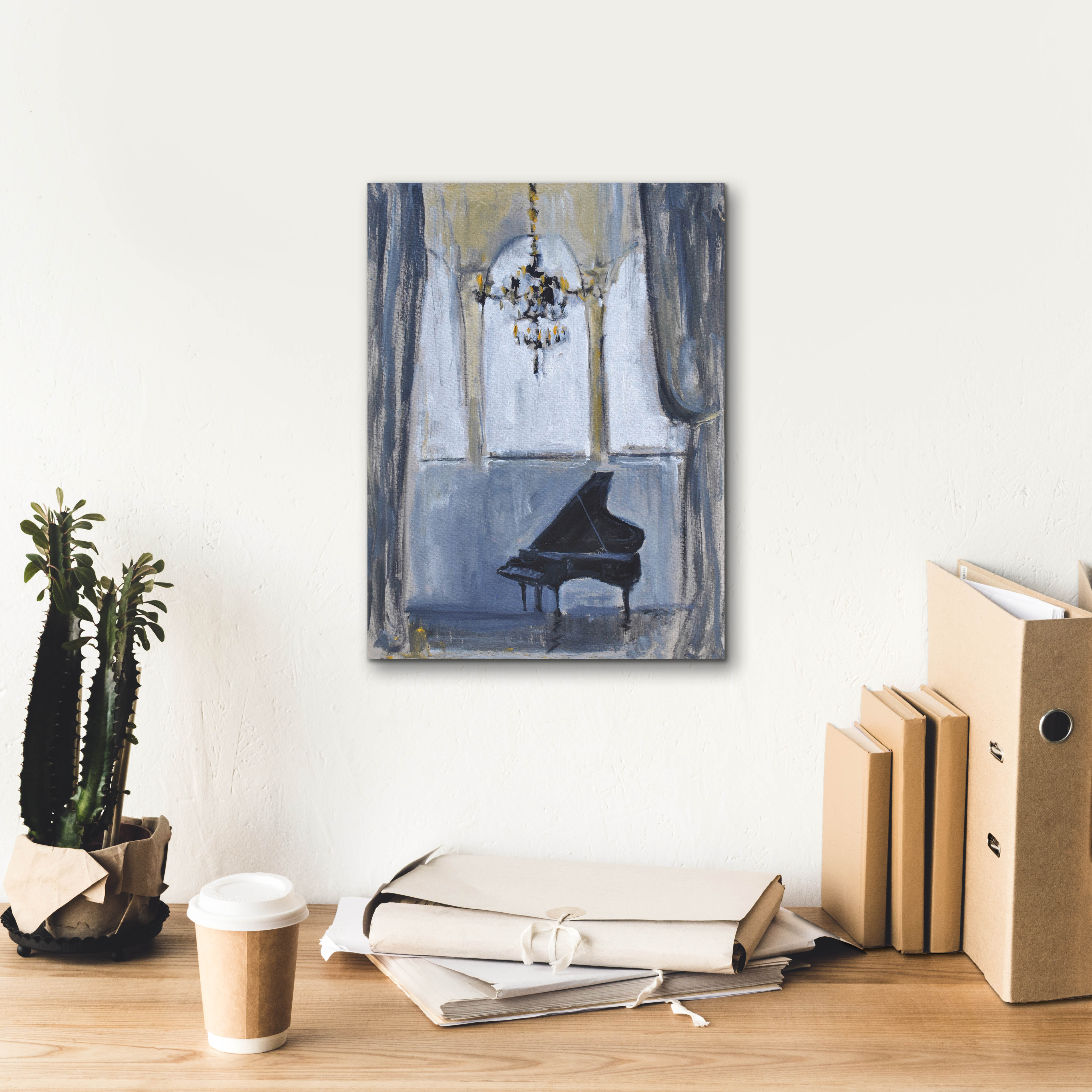 Winston Porter 'Formal Piano' by Jadei Graphics Canvas Wall Art | Wayfair