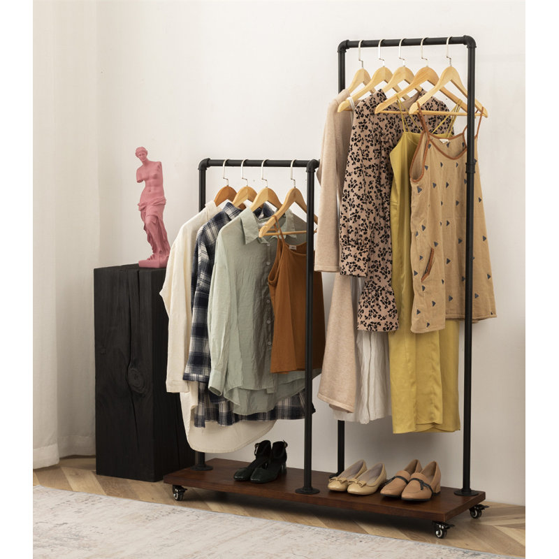 Williston Forge Portemanteaux industriel avec tuyaux, support à ...