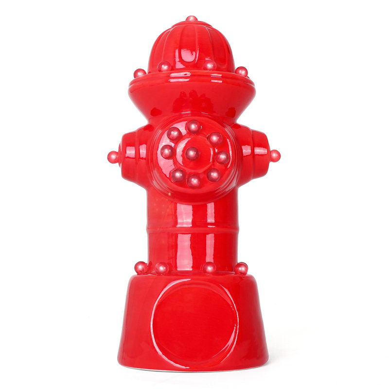 Alcott Hill® Lighted Ceramic Fire Hydrant | Wayfair