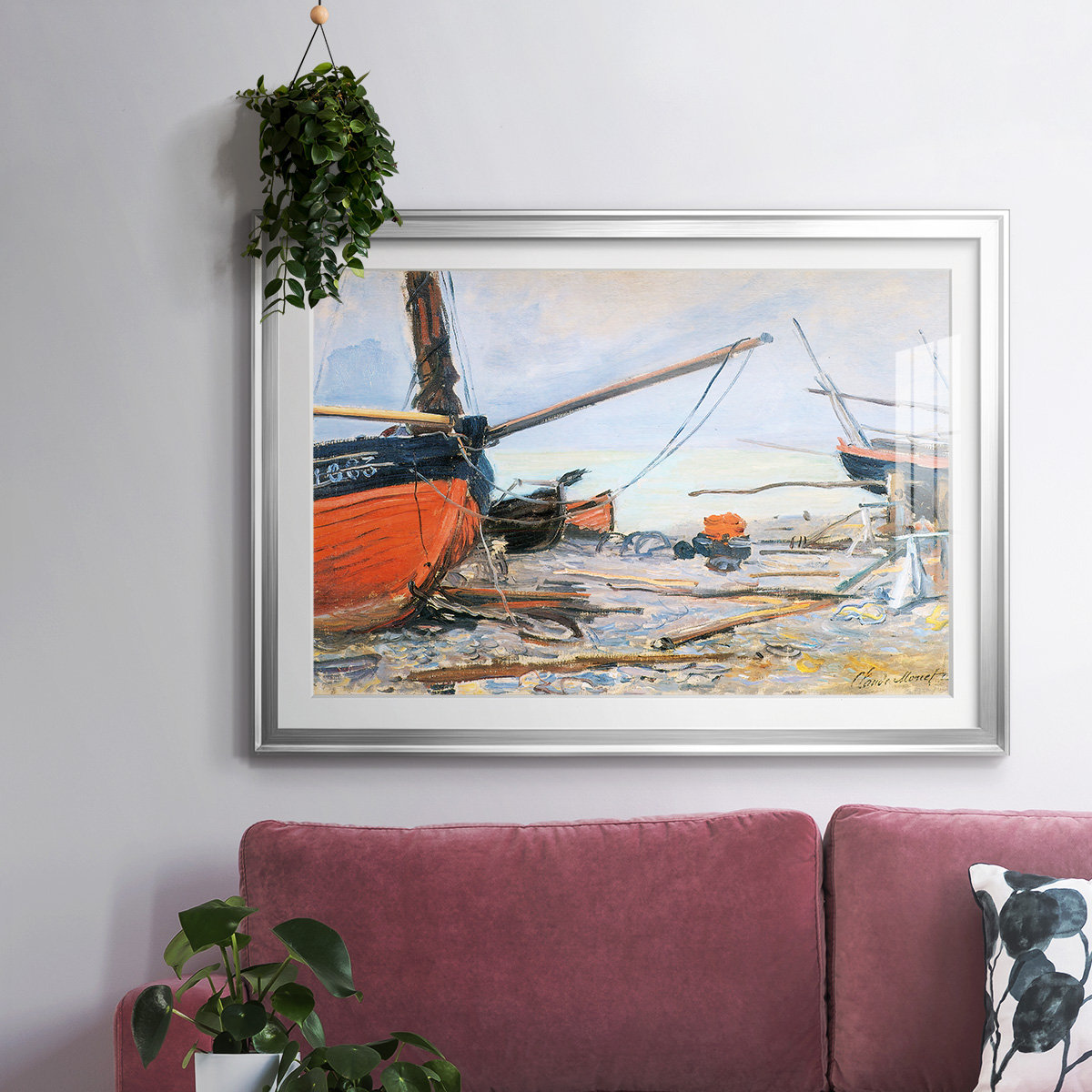 Vault W Artwork Boat On The Beach, 1885 Framed On Paper Print | Wayfair