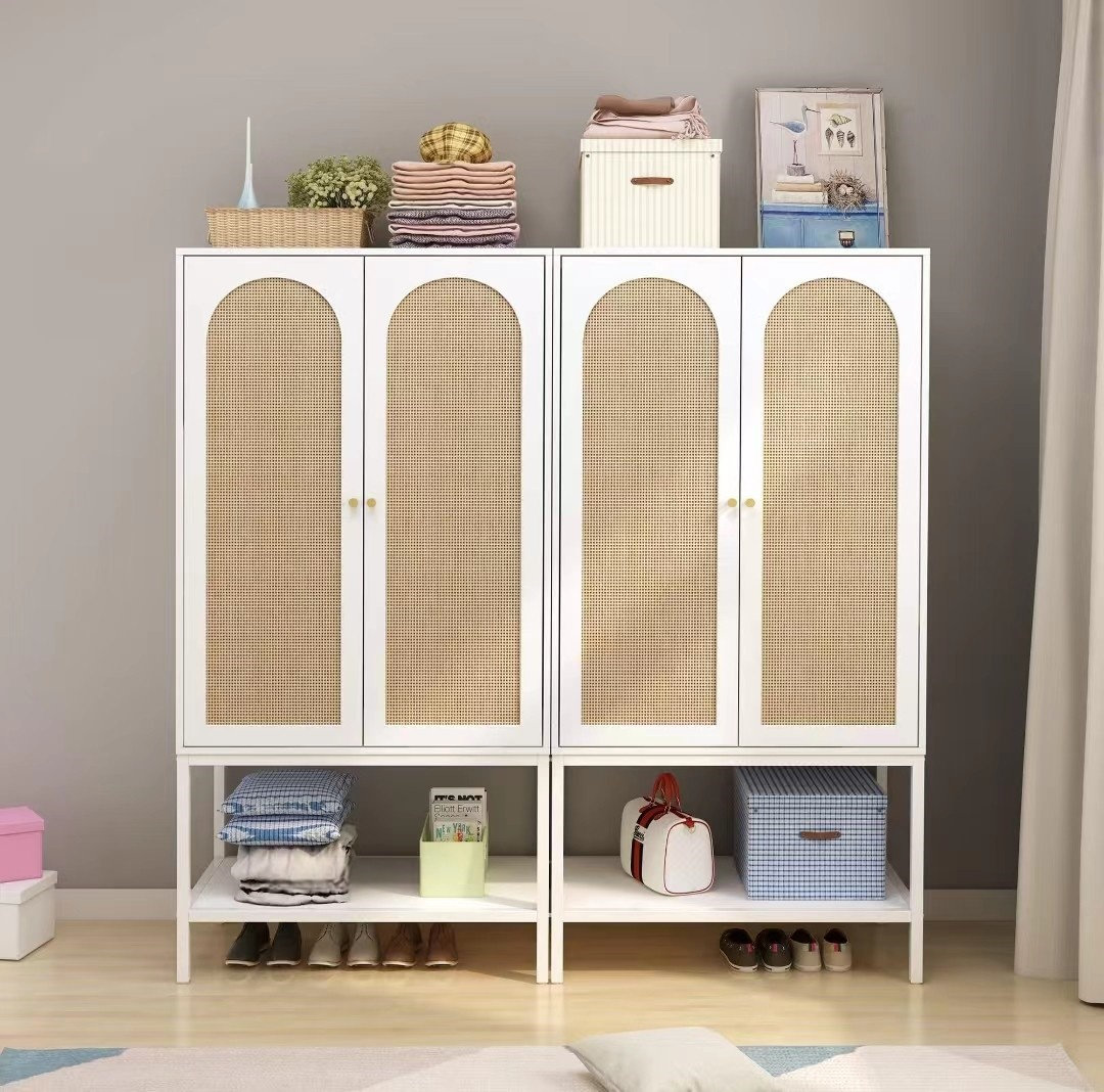 Corrigan Studio® Modern Minimalist Double-door Wardrobe | Wayfair