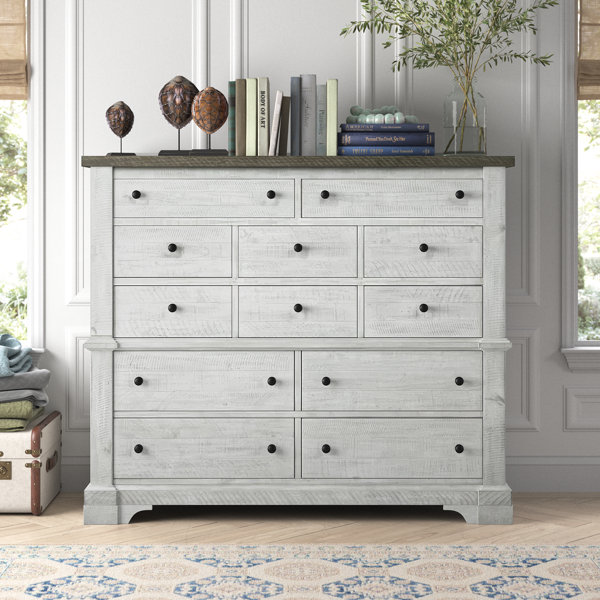 Lark Manor Commode pour homme 12 tiroirs l 64,02 po avec miroir Alyxa ...