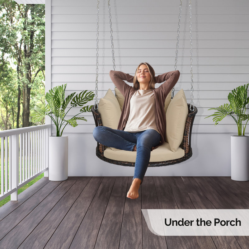 Lark Manor™ Aroura Porch Swing & Reviews | Wayfair