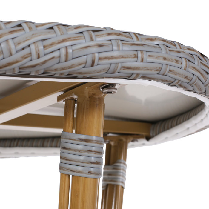 Longshore Tides Wicker Bistro Table & Reviews | Wayfair