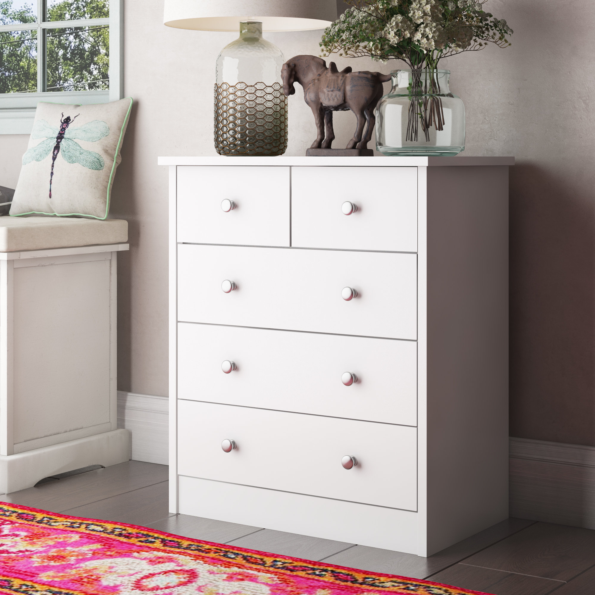 17 Stories 5 Drawer 60cm W Chest & Reviews | Wayfair.co.uk