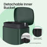 Songmics Stainless Steel Step On Fingerprint-resistant Trash Can with ...
