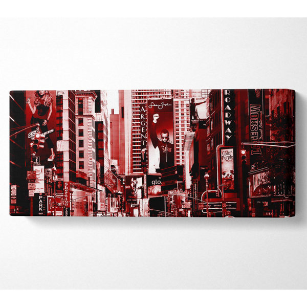 Ebern Designs New York City Broadway - Wrapped Canvas Art Prints ...