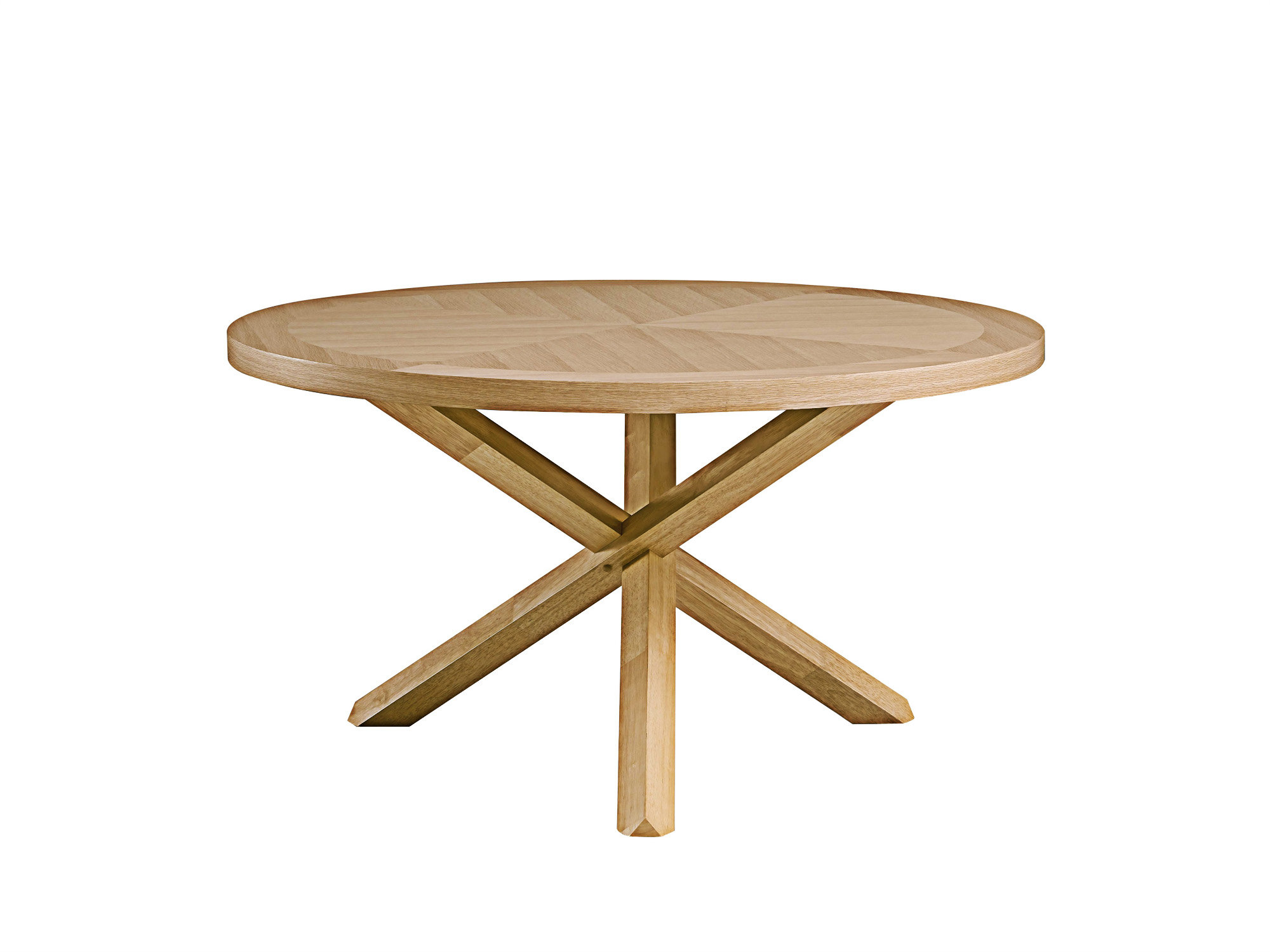 Latitude Run® Kasem Oak Finish Round Dining Table (Only Tables, No ...