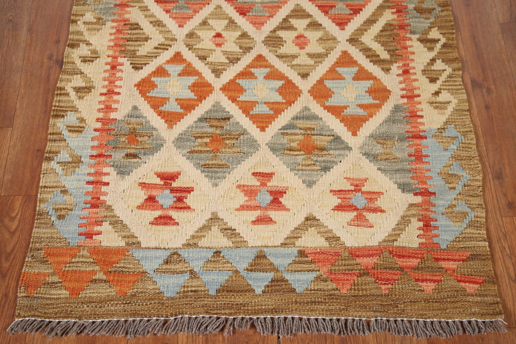 Dakota Fields Reversible Wool Kilim Oriental Accent Rug 3x4 | Wayfair