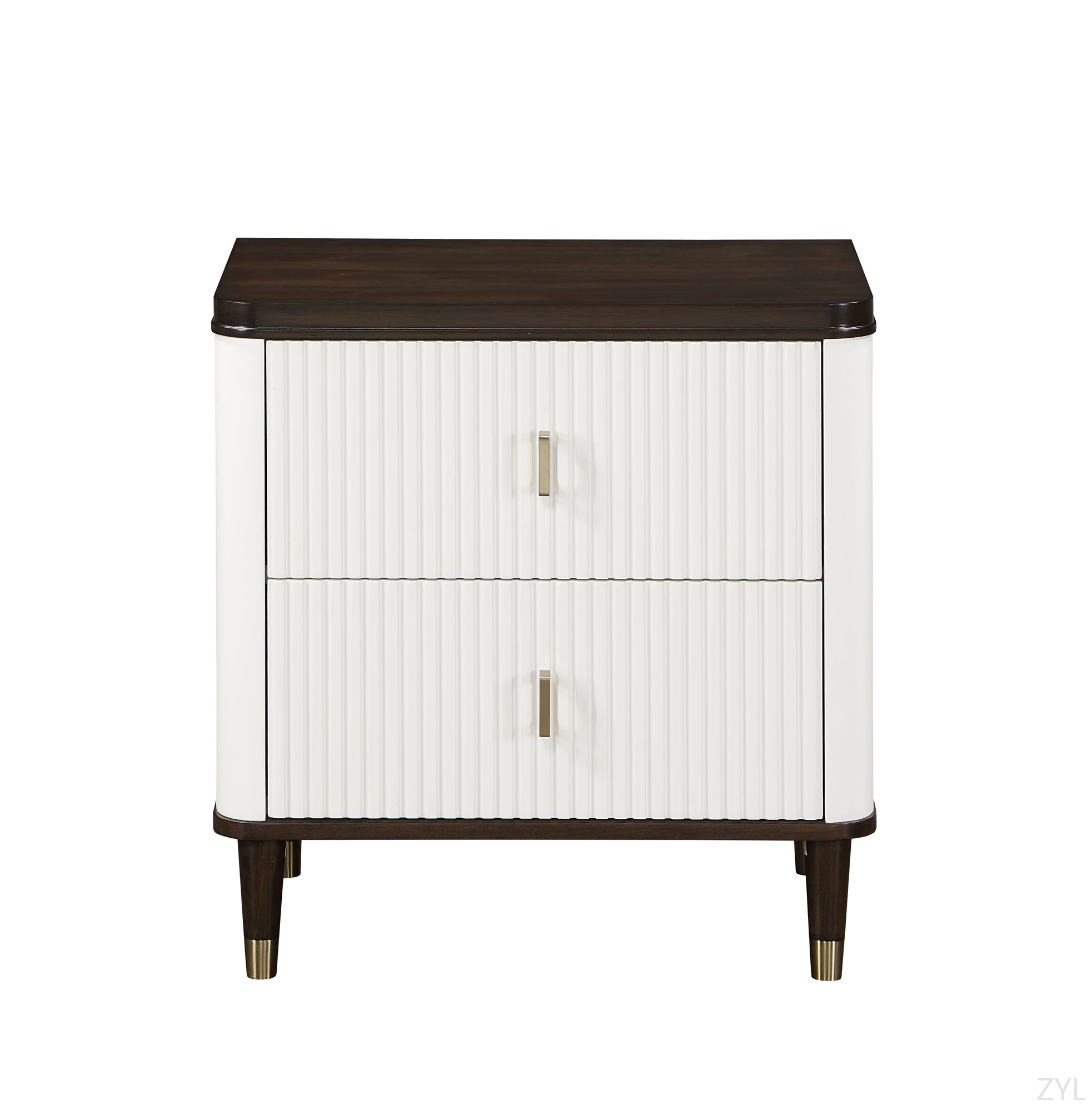 Hokku Designs White Night Stand W/USB | Wayfair