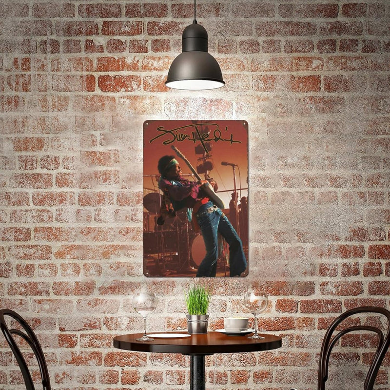 Winston Porter Vintage Metal Signs Jimi Live Poster Hendrix Classic ...