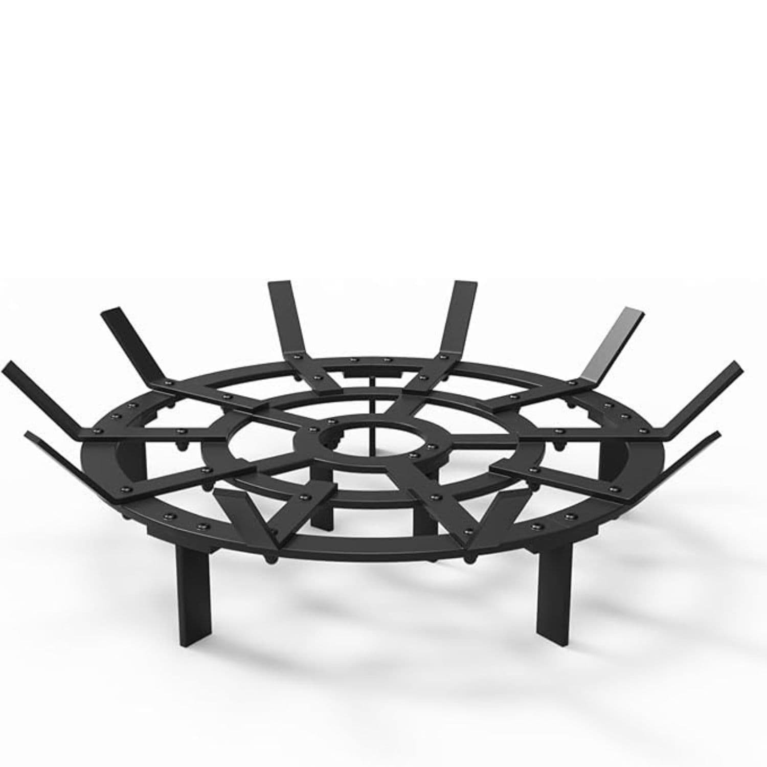 Arlmont & Co. 24-Inch Heavy Duty Round Fireplace Fire Pit Grate | Wayfair